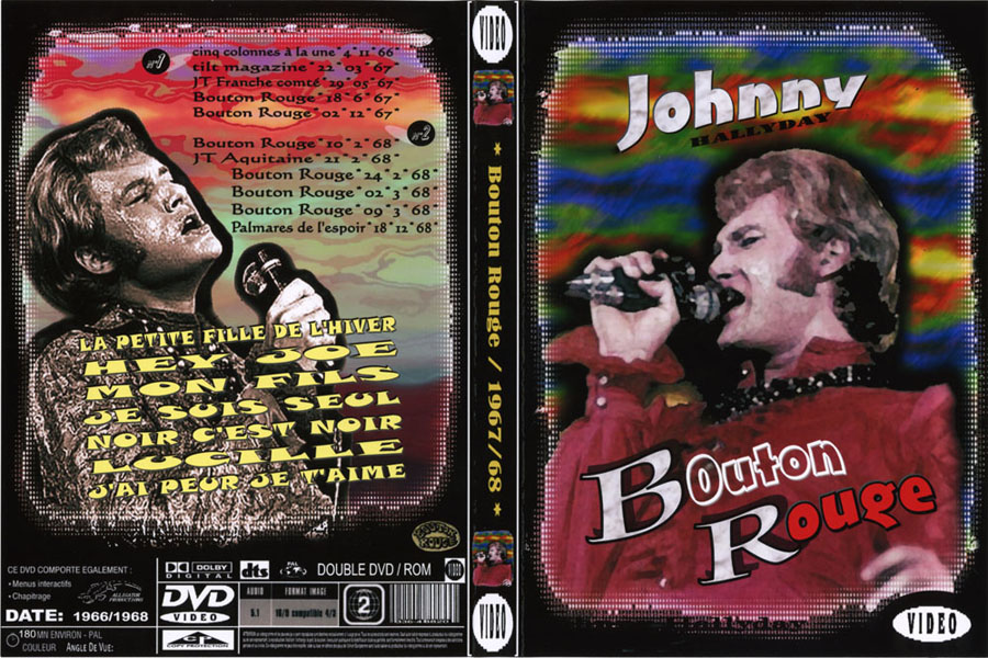 johnny hallyday 1967 1968 bouton rouge dvd